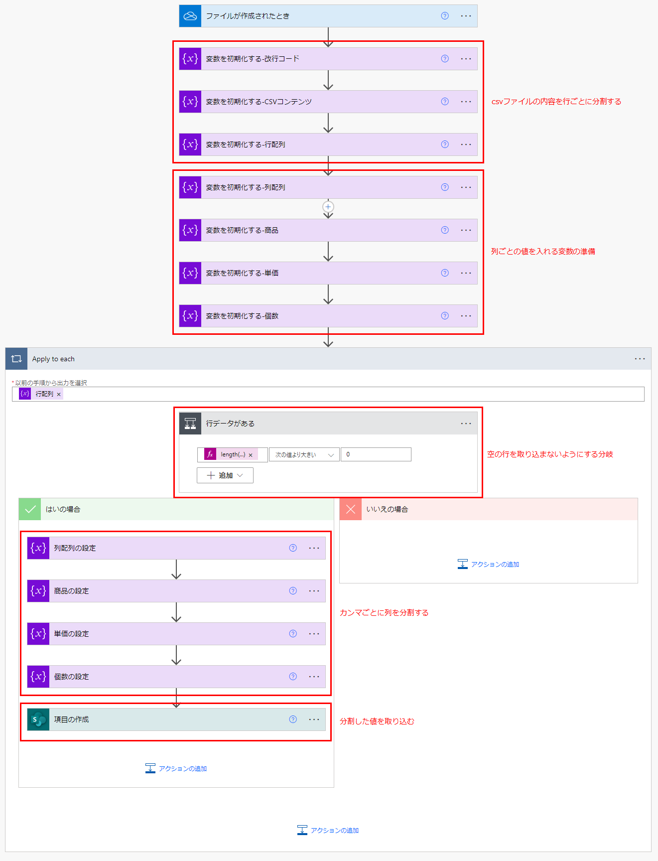 Power Automate CSV Japan Dynamics CRM Power Platform 
